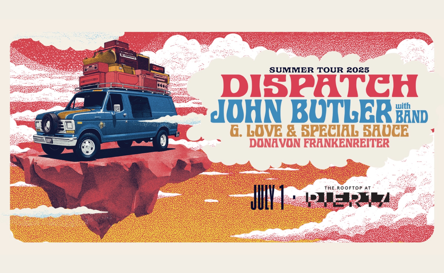 DISPATCH John Butler with Band - The Rooftop at Pier 17